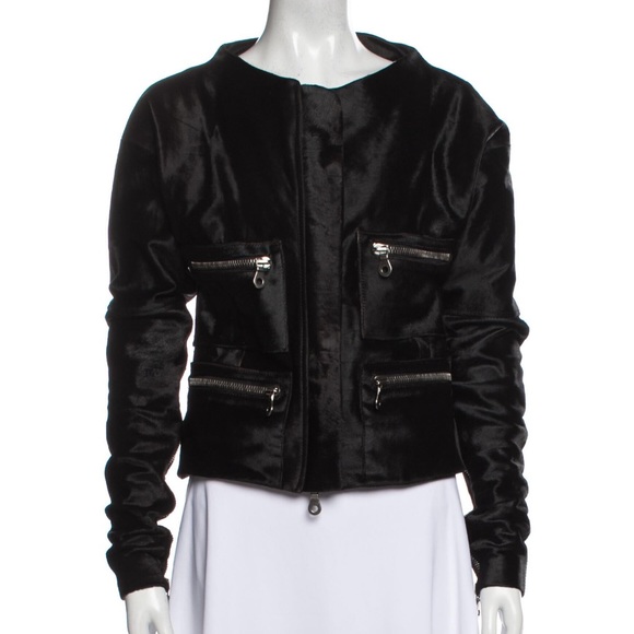 Premiata | Jackets & Coats | Premiata Julia Fox Short Black Biker Style ...